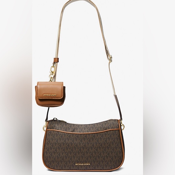 MICHAEL Michael Kors | Bags | Michael Kors Jet Set Medium Signature Logo Crossbody Bag With Case ...